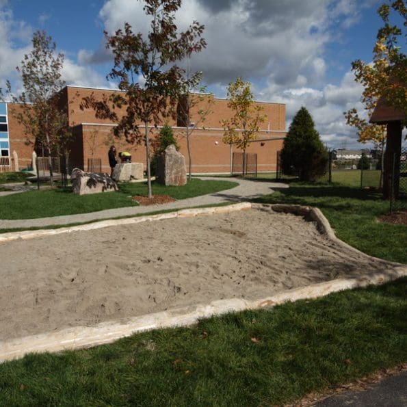 horizontal log border